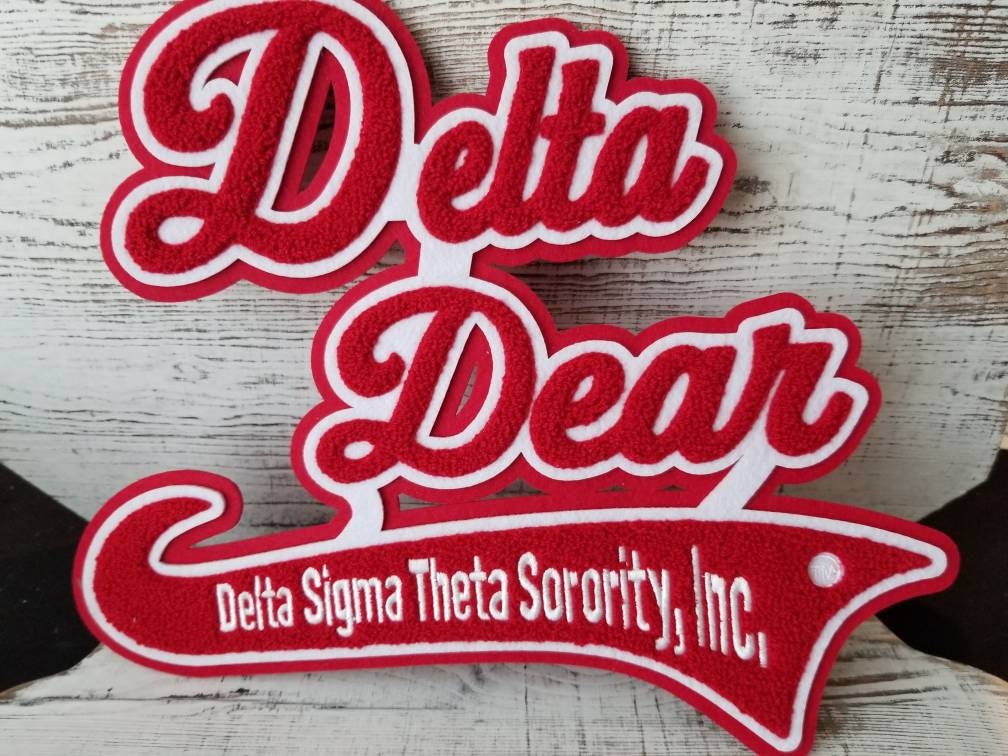 Delta Dear Chenille With Tail Patch iron-on - Etsy