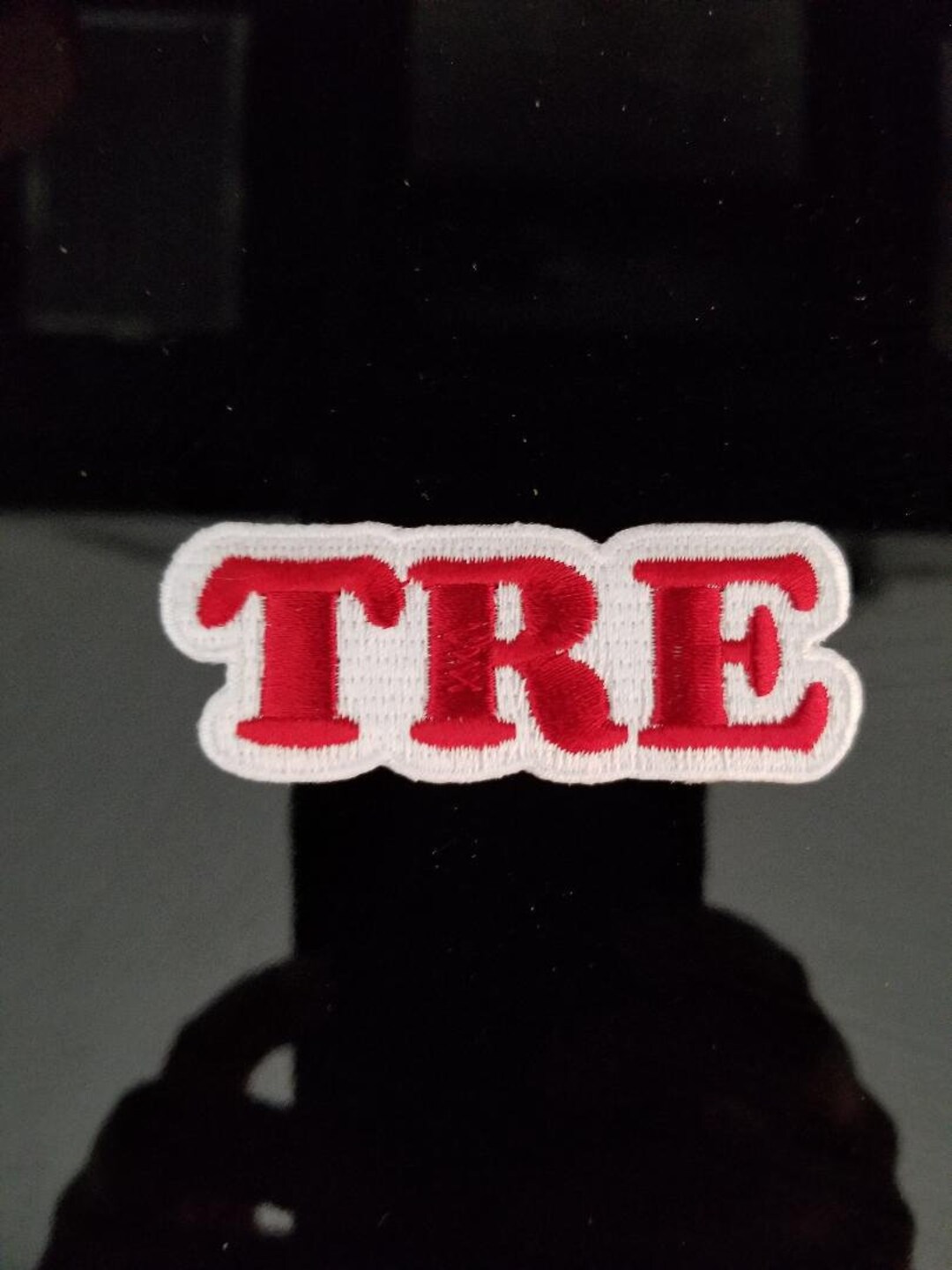 TRE Iron-on Embroidered 3" X 1" Patch (red/white) - Etsy