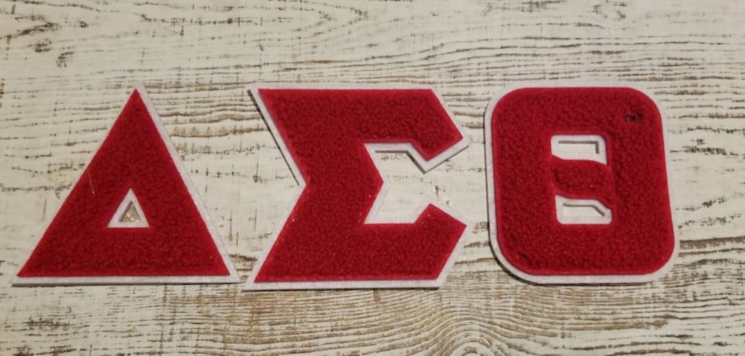 3 Inch Chenille Greek Letters; Delta Sigma Theta; 1913; ( 2 Options ...