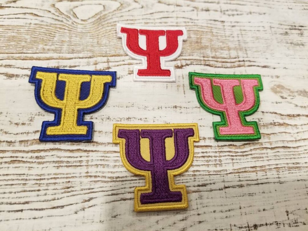 Psi Greek Letter: 2 Inch, Iron On; Omega, Alpha, 1911, 1908 - Etsy