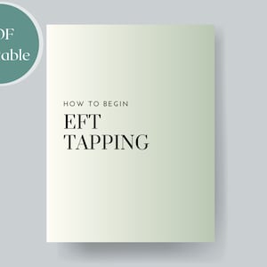 EFT Tapping Guide / EFT Tapping Script - Etsy