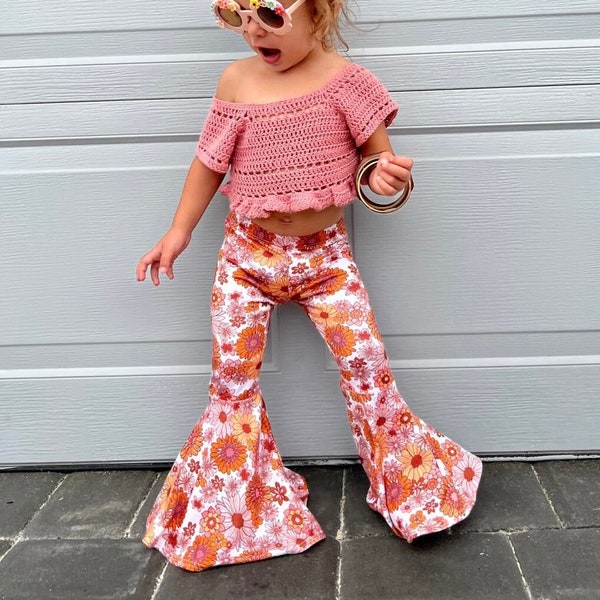 Girls Bell Bottoms - Etsy