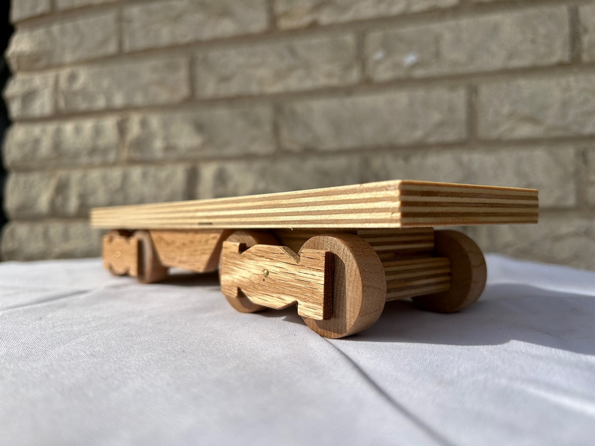 Santa Fe Wooden Train Set - 8 Pieces - Etsy