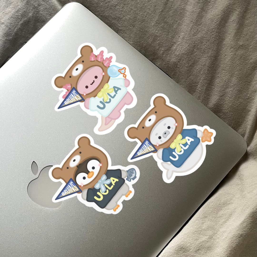 UCLA Sticker Bruin Mascot Sticker - Etsy