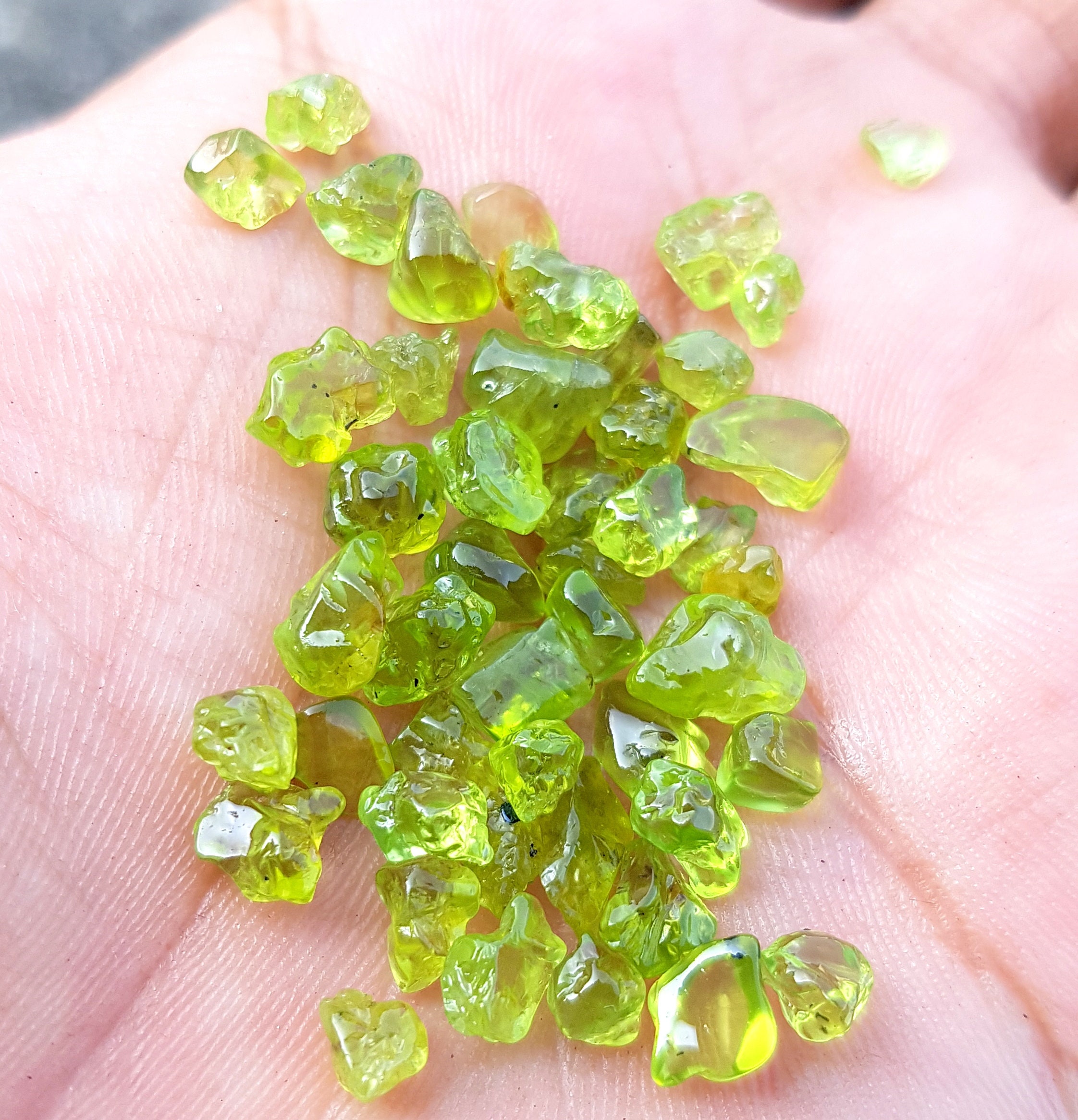 Natural Peridot Rough Gemstone Polish Peridot Raw Gemstone | Etsy