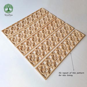 Solid Carved Gothic Style Wood Panel, Gothic Tracery, 30-3/4"wx7"h ...