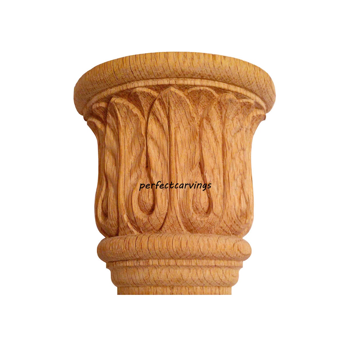 2PCS Wave Leaf Carved Capital for 2-3/8w Column Moulding - Etsy