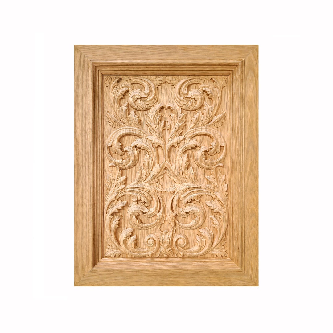 Magnificent Leaf Scroll Carved 17wx22-1/4h Panel Door - Etsy