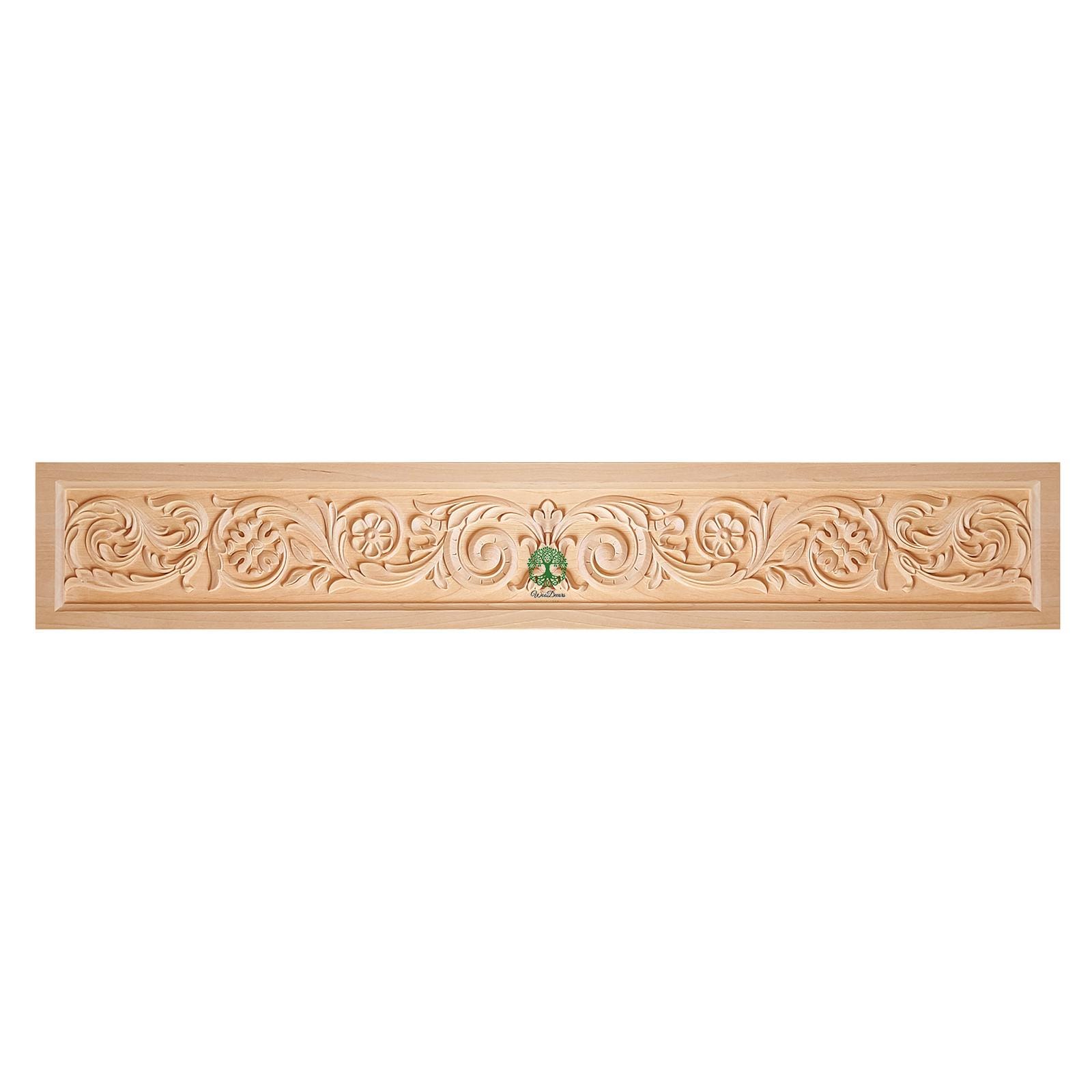 Floral Vine Carved Wood Panel, 38”wx6”h, Single, Unfinished - Etsy