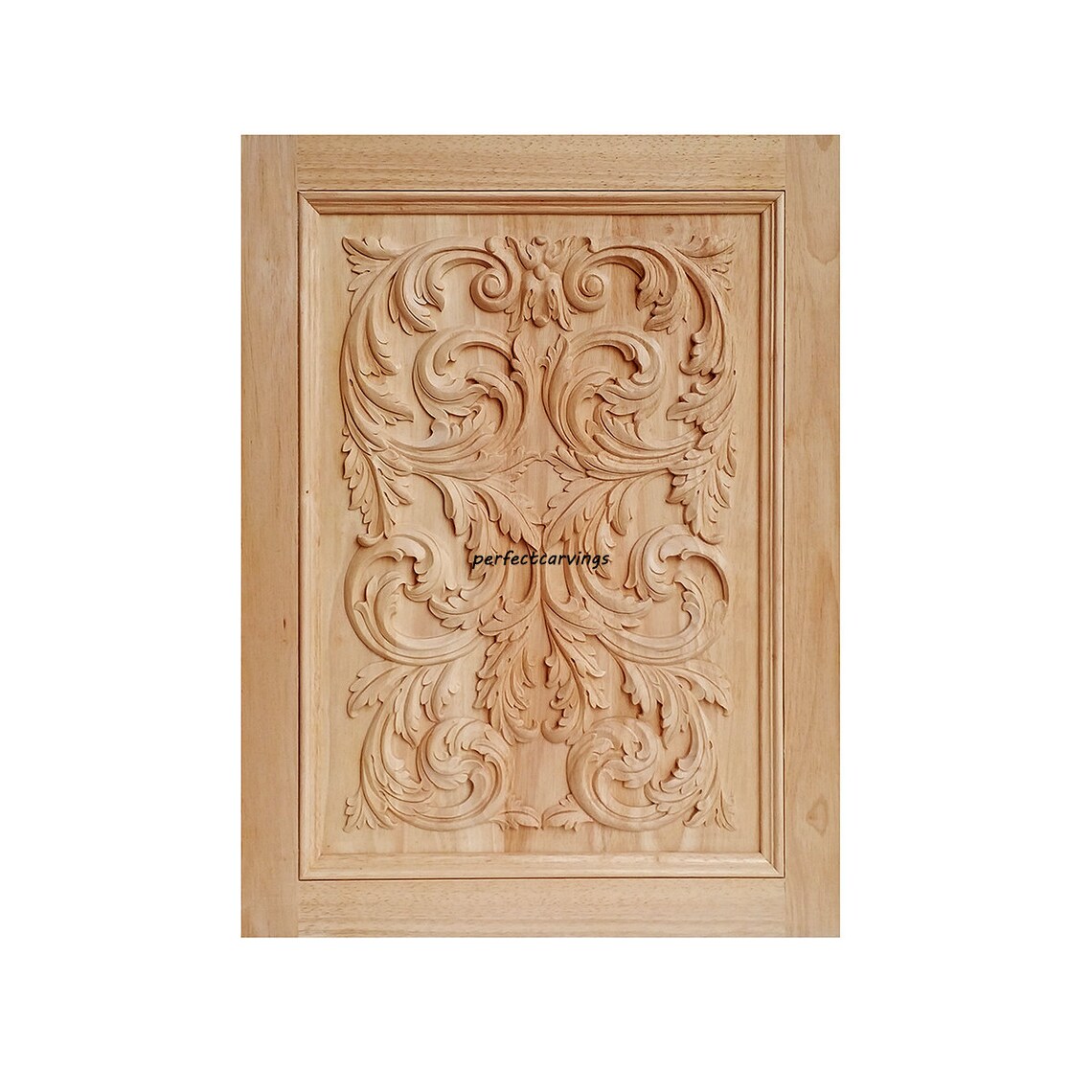 Magnificent Leaf Scroll Carved 17wx22-1/4h Panel - Etsy