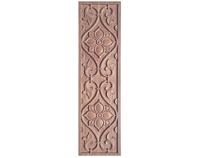 Vintage Vine Leaf Carved Wood Panel, 7-1/2"wx28-1/4"h, Single - Etsy