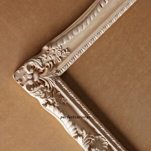 Classic Victorian Floral Shell Carved Wall Mirror - Etsy