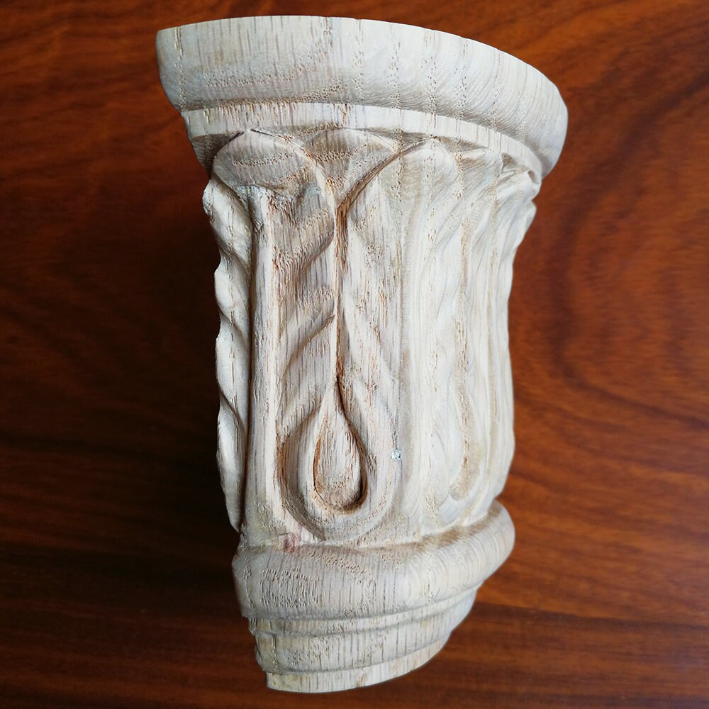 2PCS Wave Leaf Carved Capital for 2-3/8w Column Moulding - Etsy
