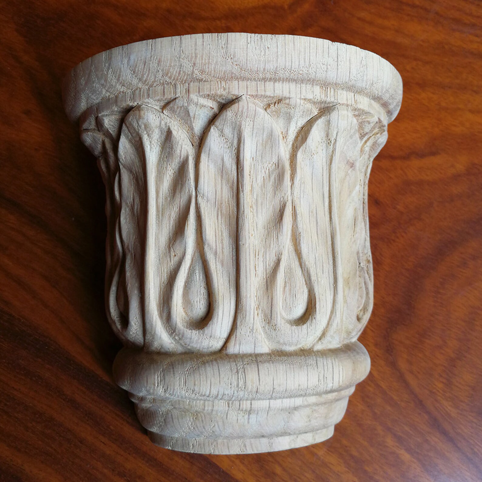 2PCS Wave Leaf Carved Capital for 2-3/8w Column Moulding - Etsy