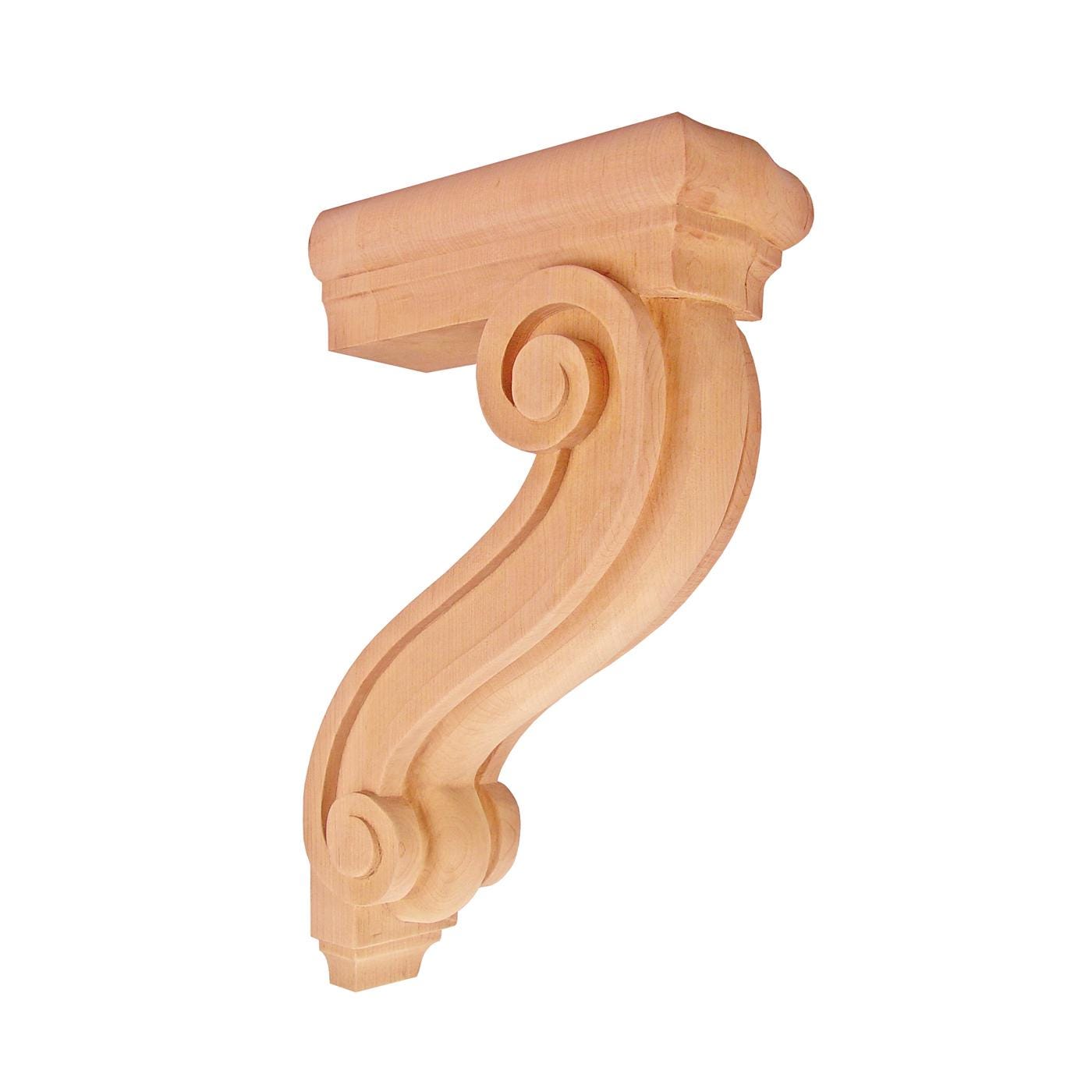 PAIR of Traditional Wood Carved Hollow Back Bar Corbels, Available in ...