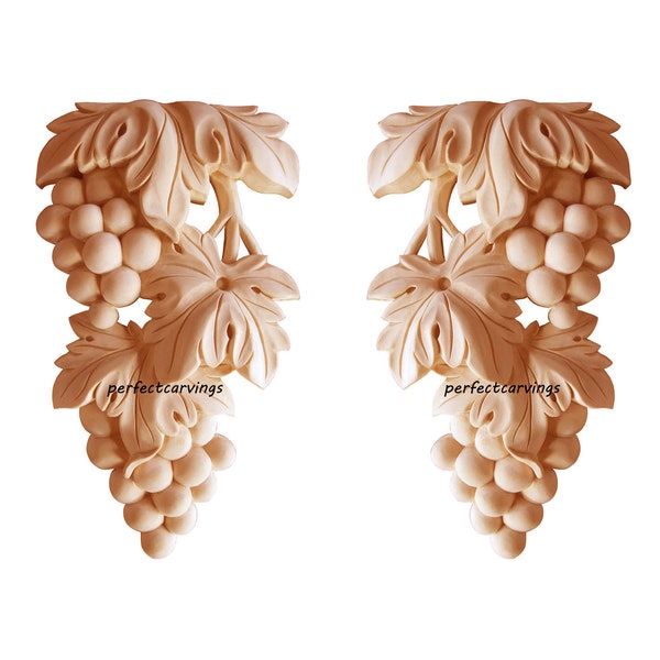Carved Wooden Grapes - Etsy UK