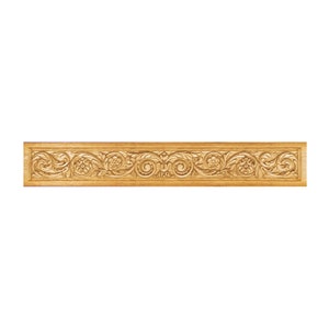 Floral Vine Carved Wood Panel, 38”wx6”h, Single, Unfinished - Etsy