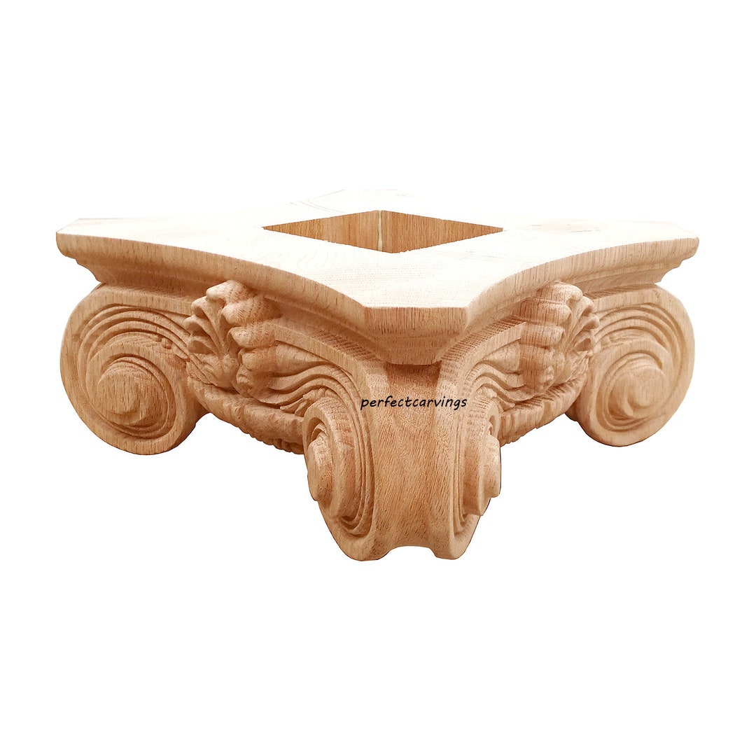 Wood Carved Roman Empire Capitals for Full Round Column, Single ...