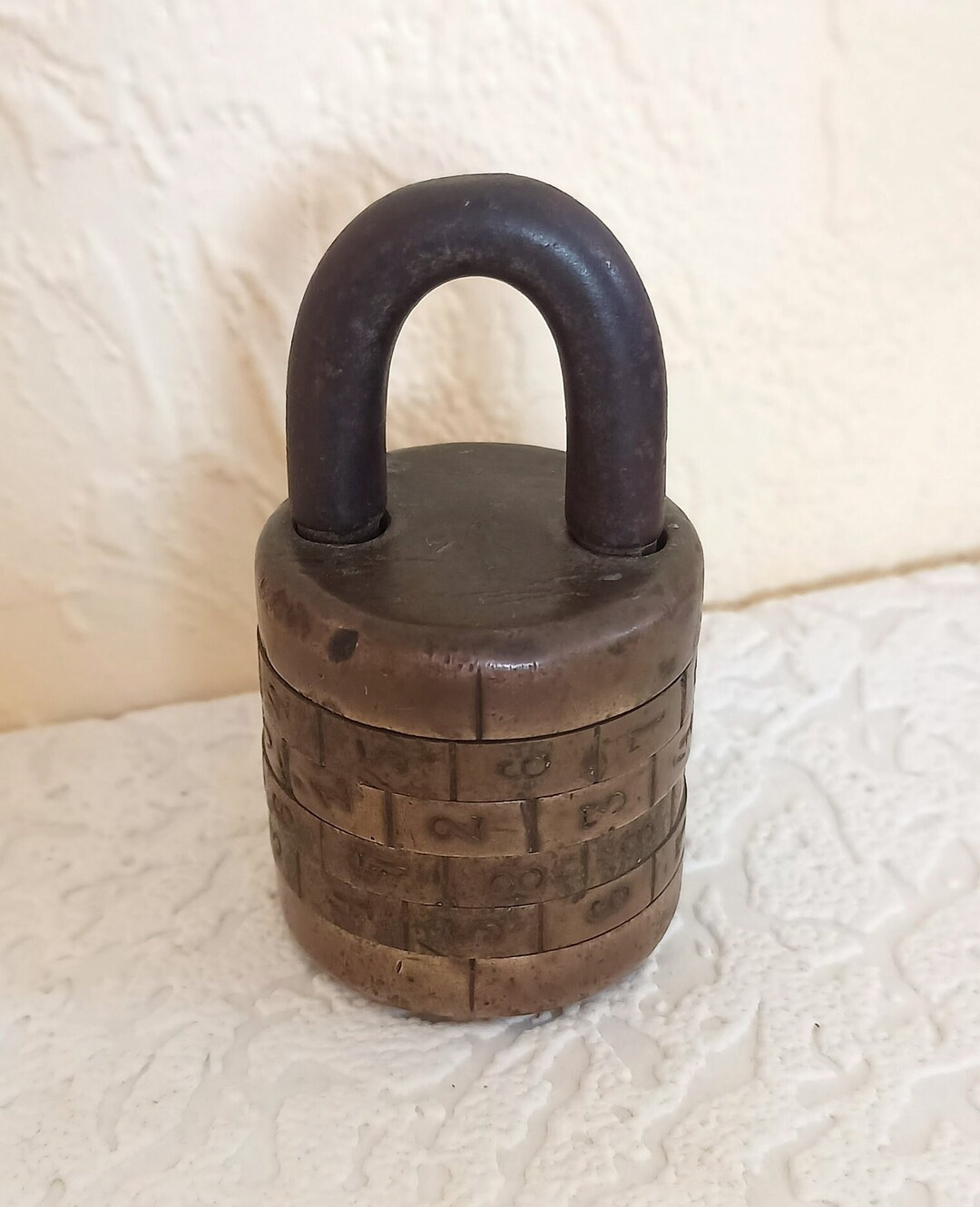 1850s. Old Antique Brass Combination Lock With Rotating Wheels - Etsy