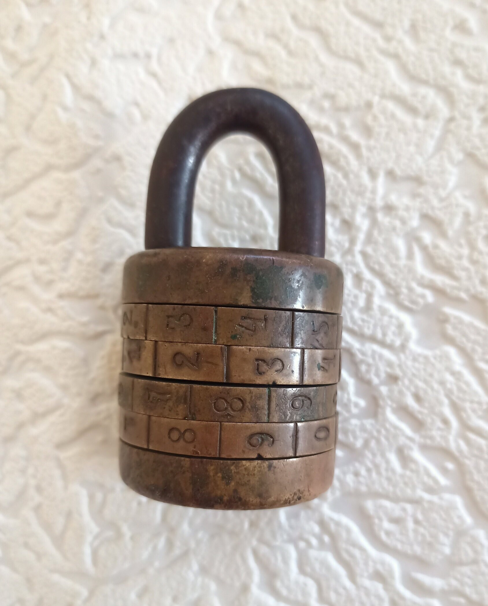 1850s. Old Antique Brass Combination Lock With Rotating Wheels - Etsy