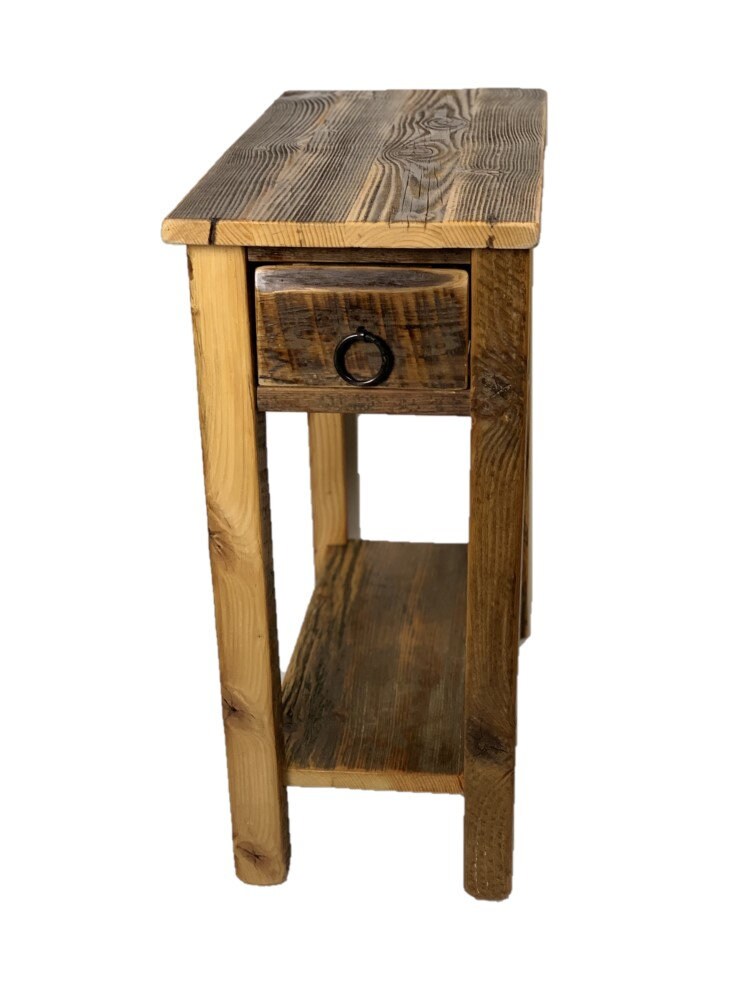 Narrow End Table With Drawer | Etsy