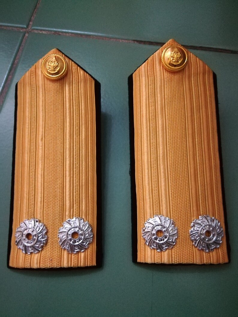 Rear Admiral Royal Thai Navy Rang Shoulder Boards EPAULETTE RTA RANK - Etsy