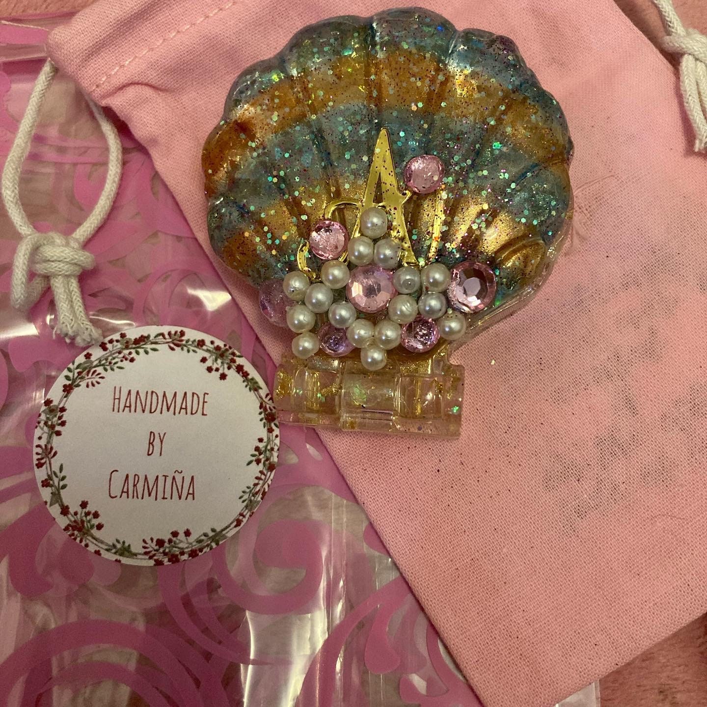 Custom Seashell Pocket Mirror| Beach Theme| Vanity Mirror| Mermaid ...