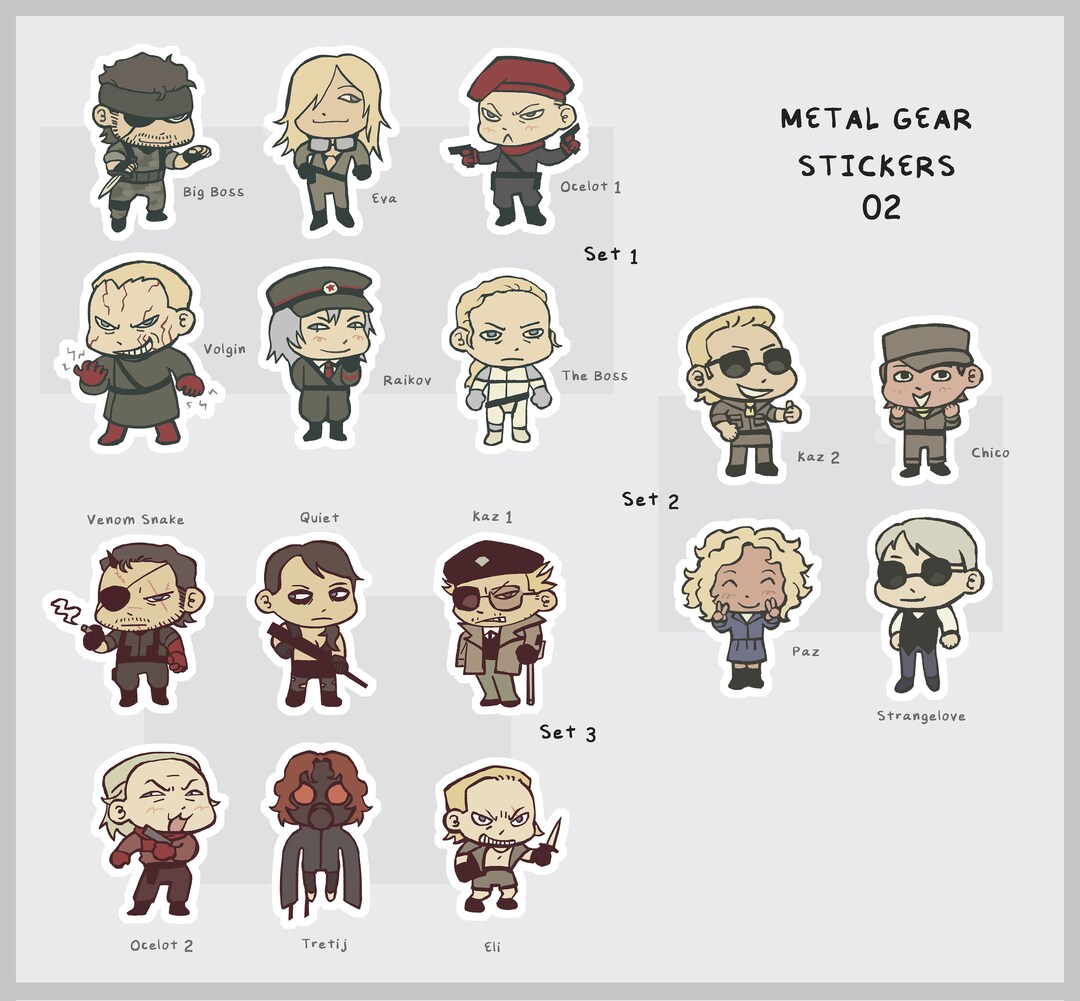 MGS Stickers 2 - Etsy