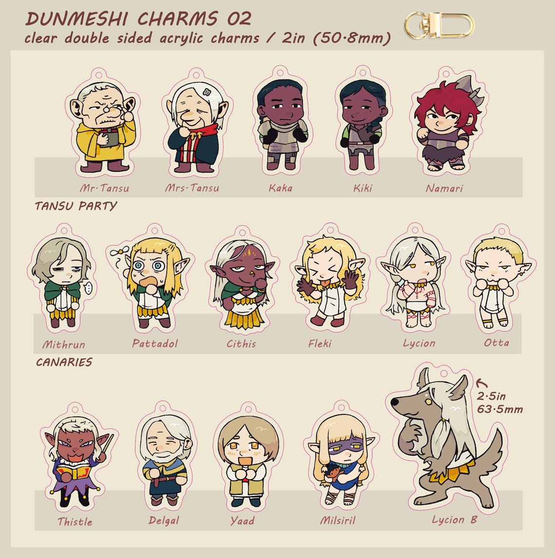 Dunmeshi Charms 02 - Etsy