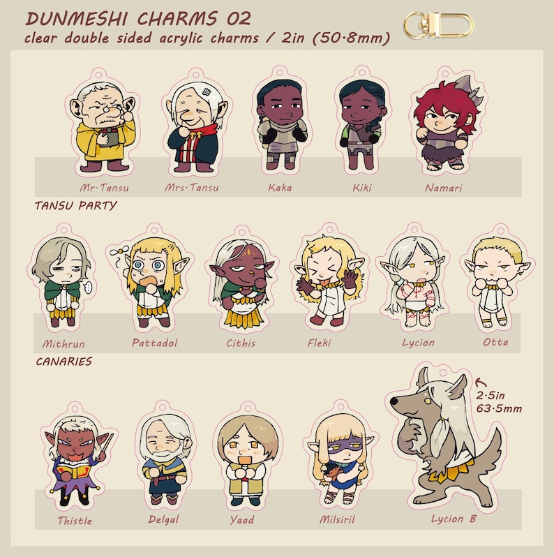Dunmeshi Charms 02 - Etsy