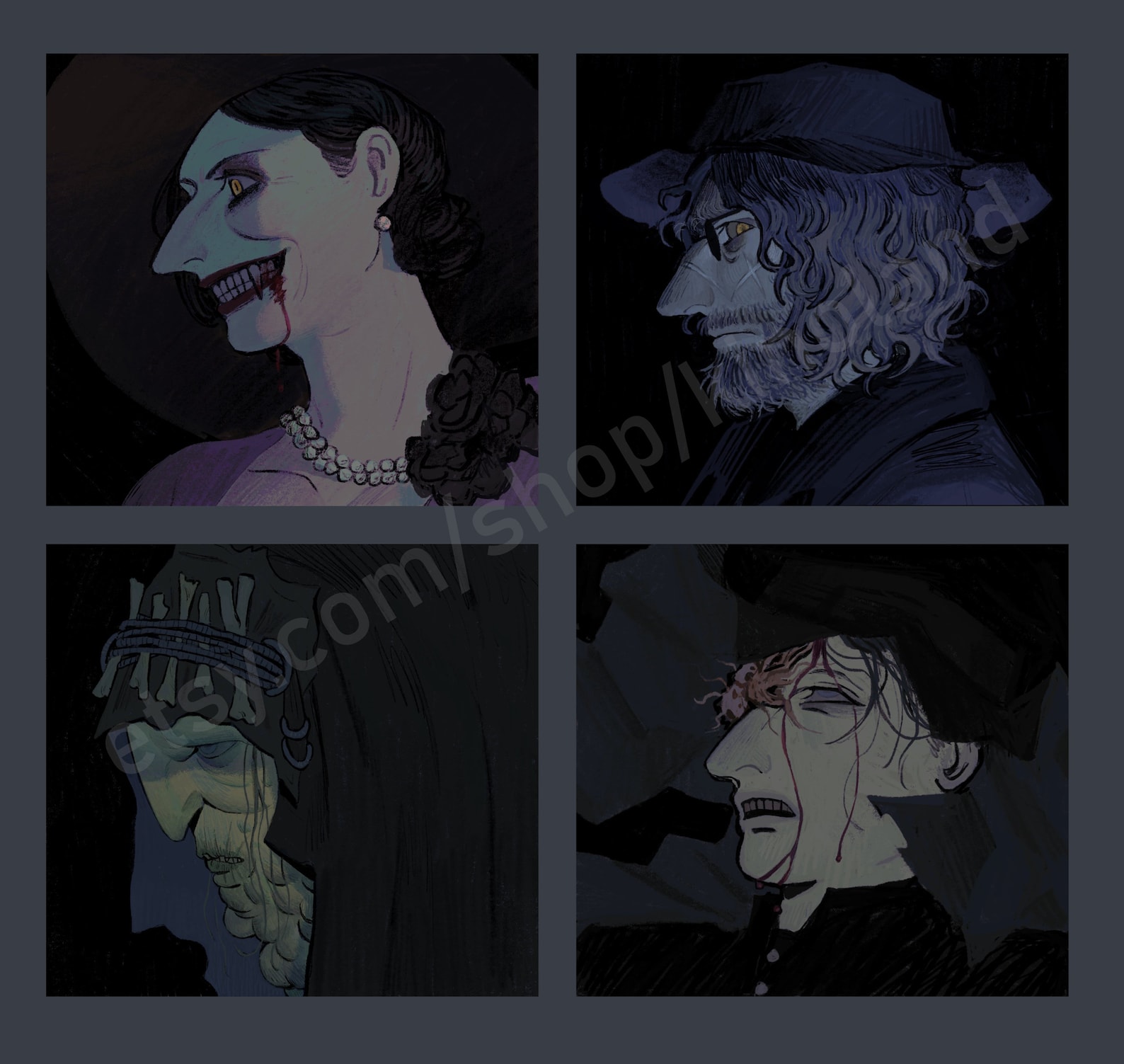 RE8 Four Lords Prints - Etsy