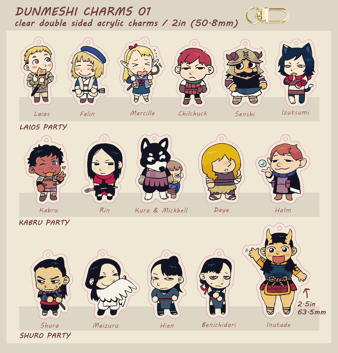 Dunmeshi Charms 01 - Etsy