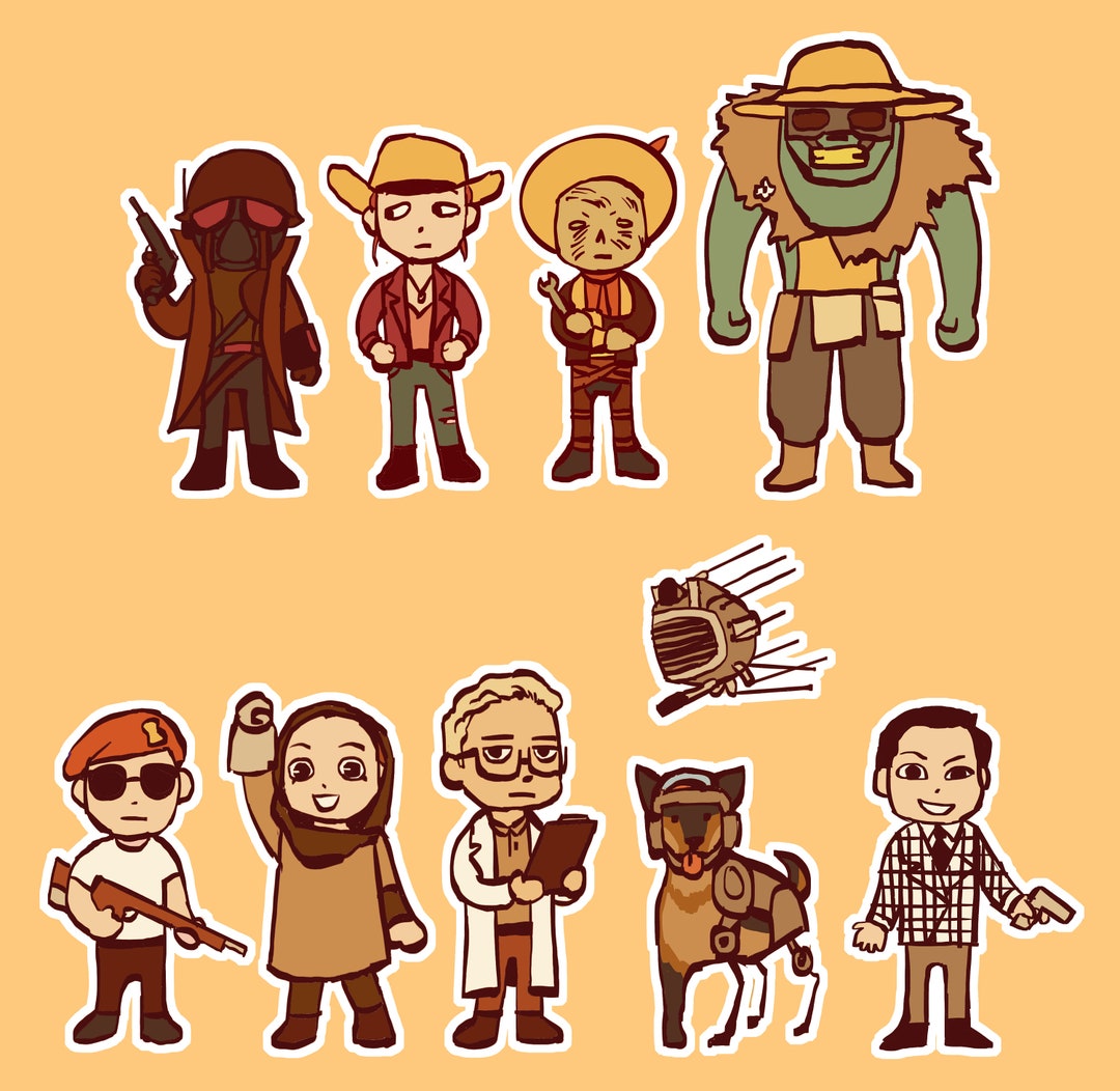 FNV Stickers Set 1 - Etsy