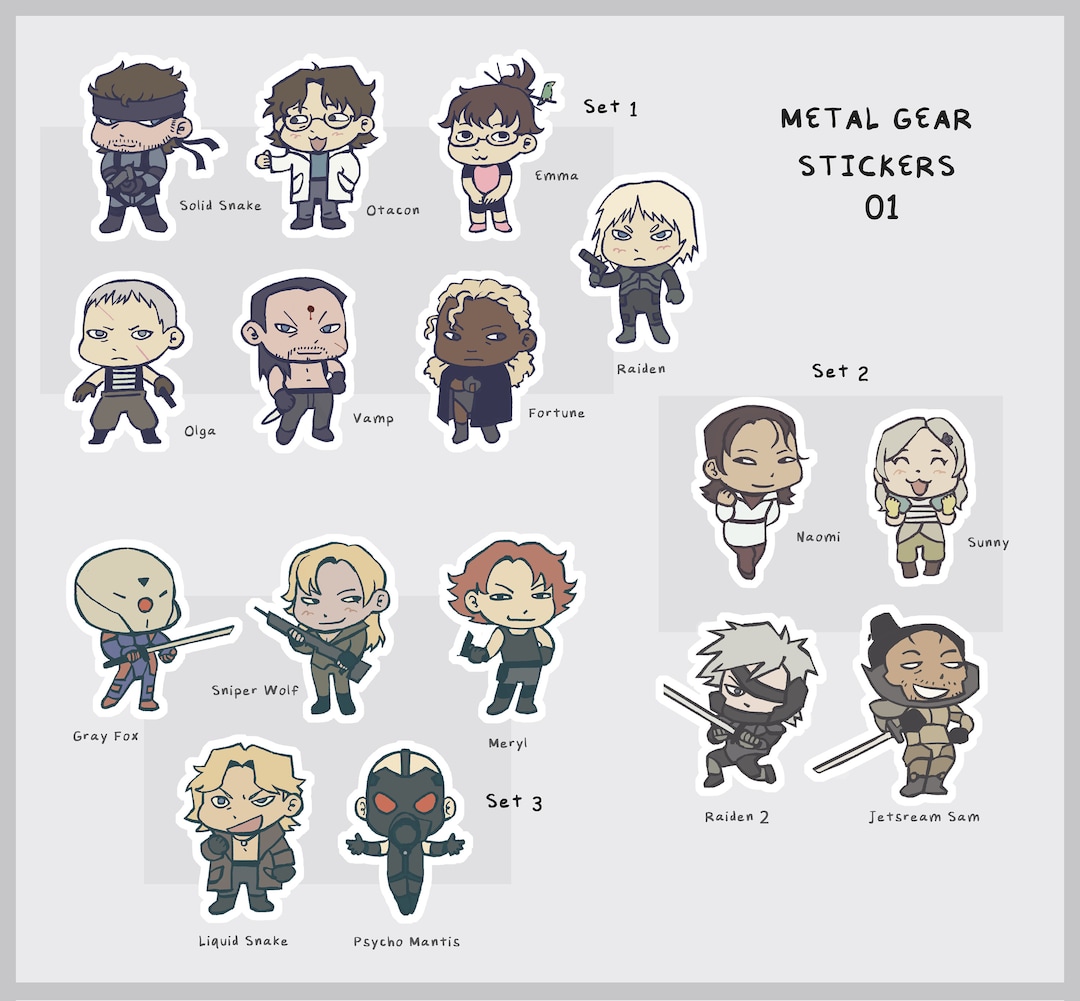 MGS Stickers 1 - Etsy