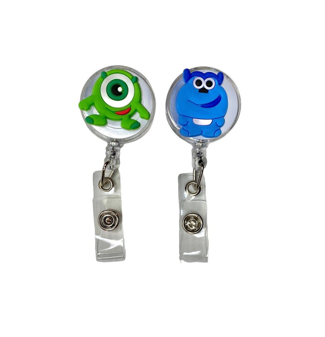 Monsters Retractable Name Tag ID Badge Holder Reel 3D Nurse Gift - Etsy