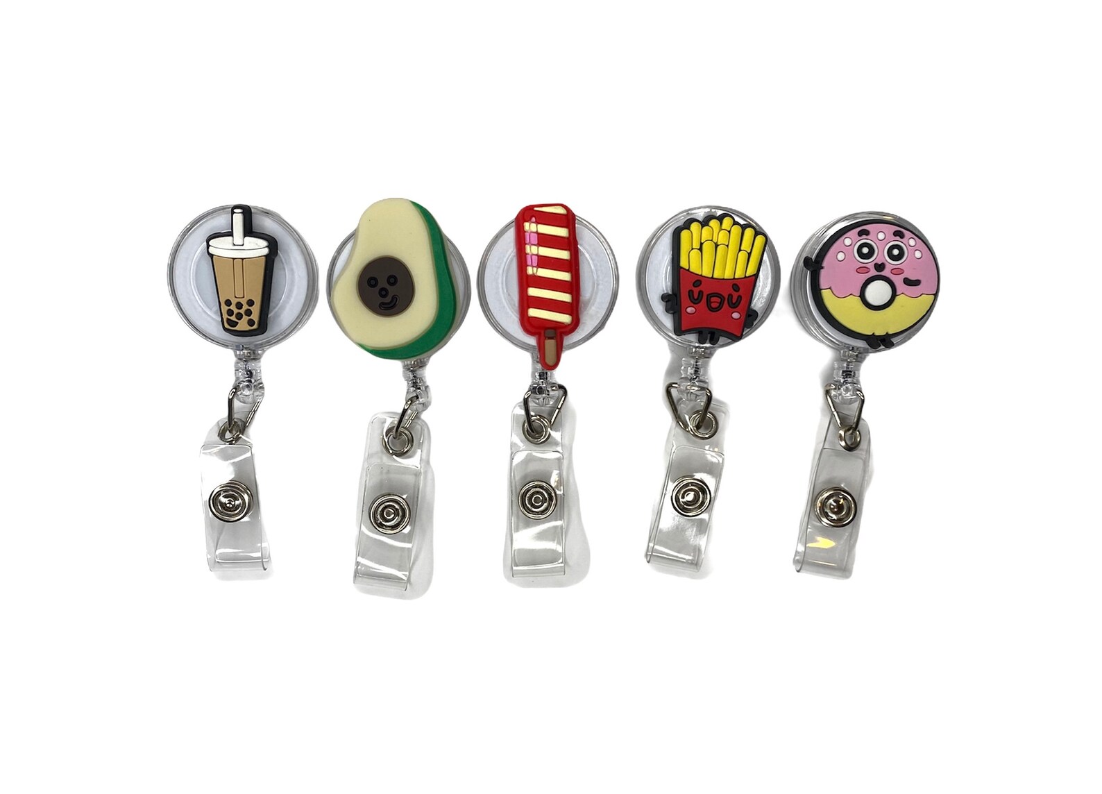 Snacks Retractable Name Tag ID Badge Holder Reel 3D Nurse Gift - Etsy ...