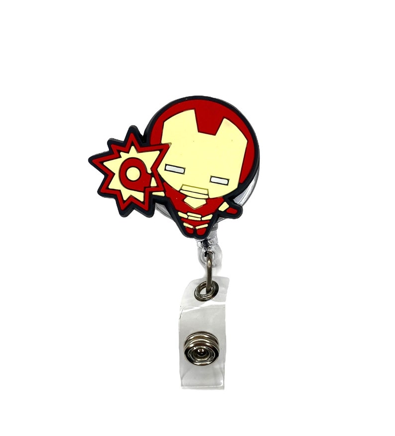 Marvel Avengers Rétractable Name Tag ID Badge Holder Reel 3D - Etsy France
