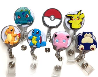 Pokeball Badge Reel - Etsy