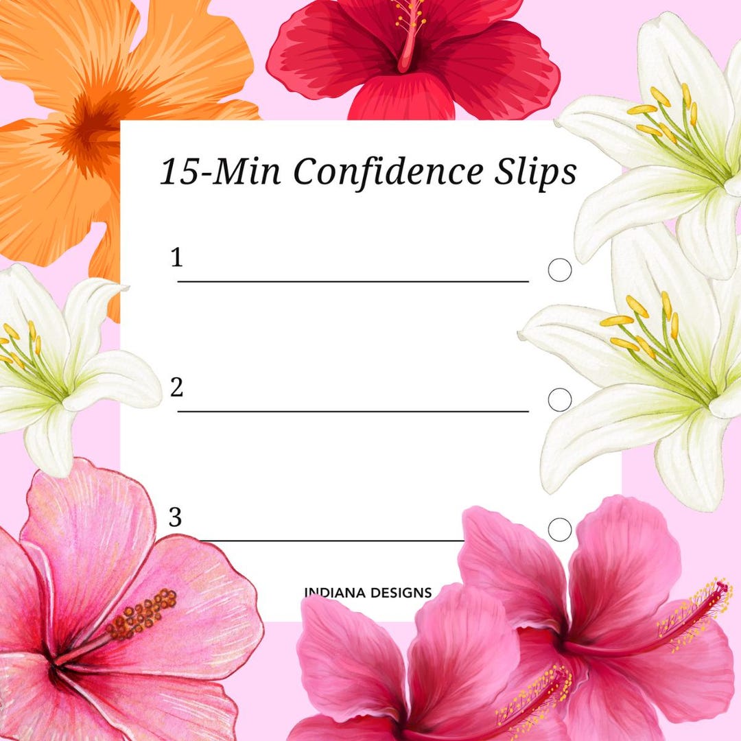 Daily Confidence Boosters (sticky Notes) , FLORAL , (comes in 9 Print ...