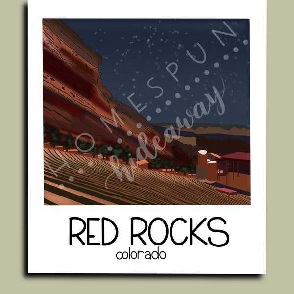 Red Rocks Amphitheater - Etsy