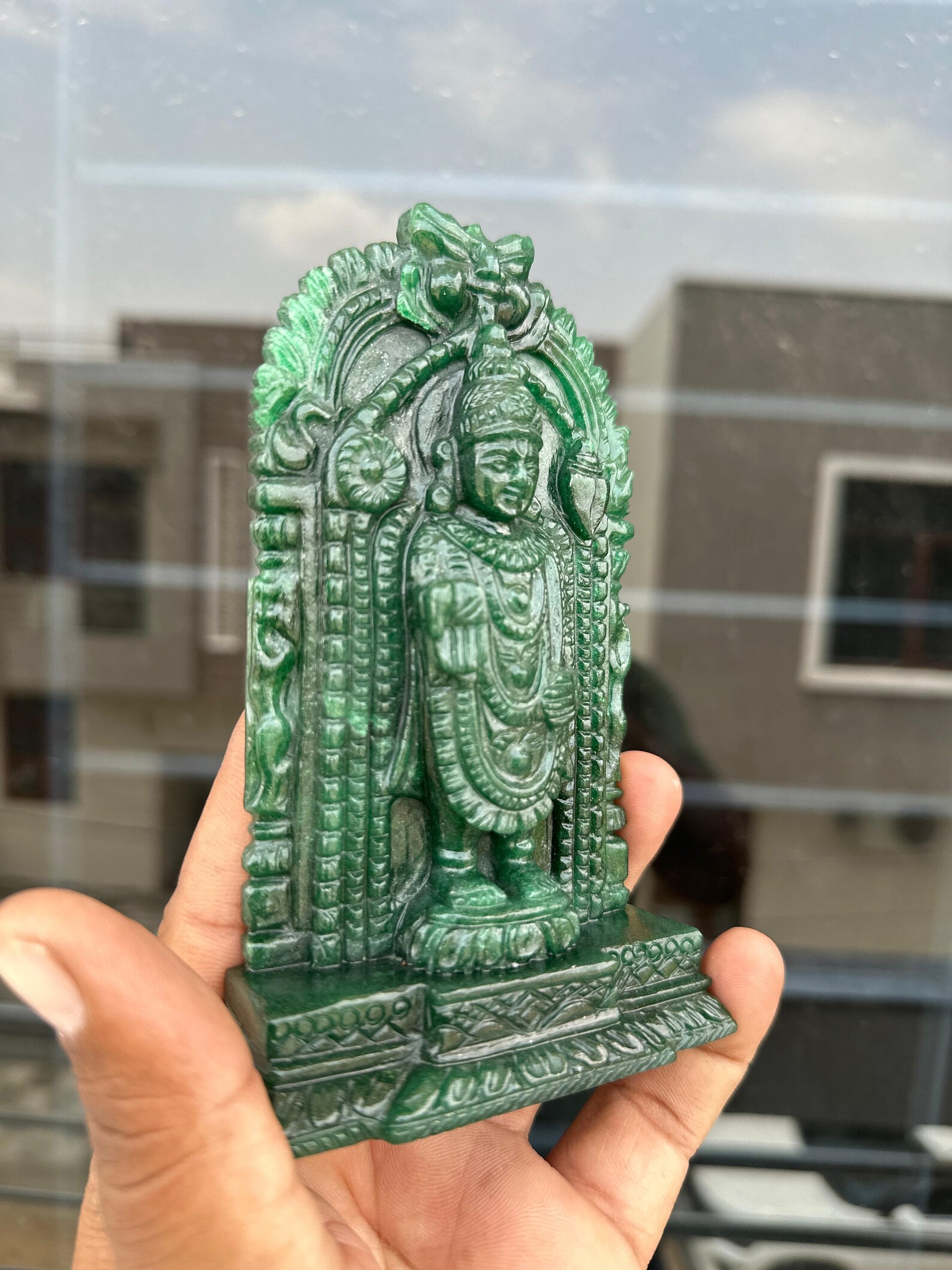 Green Aventurine Tirupati Balaji Statue | Spiritual Healing Decor - Etsy
