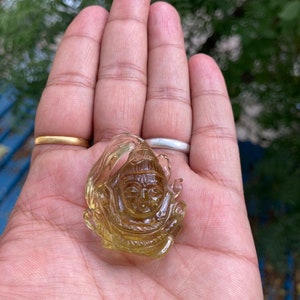 Natural Citrine Shiva Head Sculpture Citrine Shiv Statue Gemstone ...