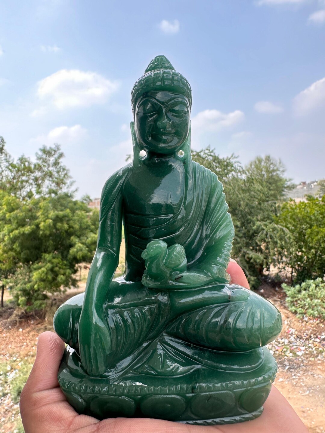 Australian Jade Buddha Carving, Natural Stone Buddha, Jade Stone ...