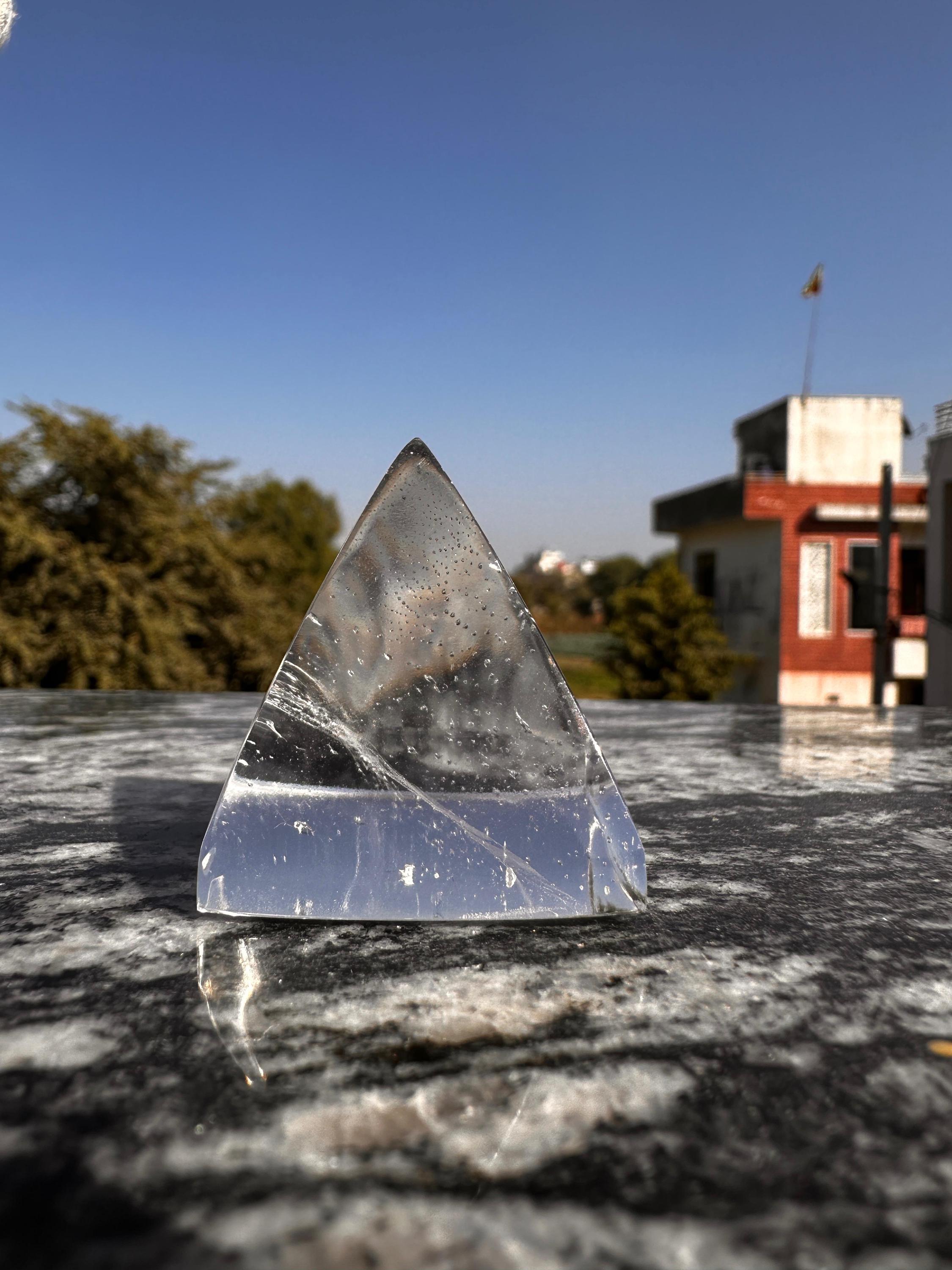 Natural Stone Carved Crystal Pyramid, Gemstone Pyramid Statue, Healing ...