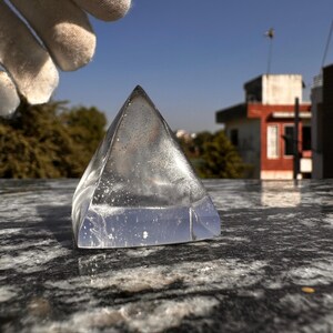 Natural Stone Carved Crystal Pyramid, Gemstone Pyramid Statue, Healing ...