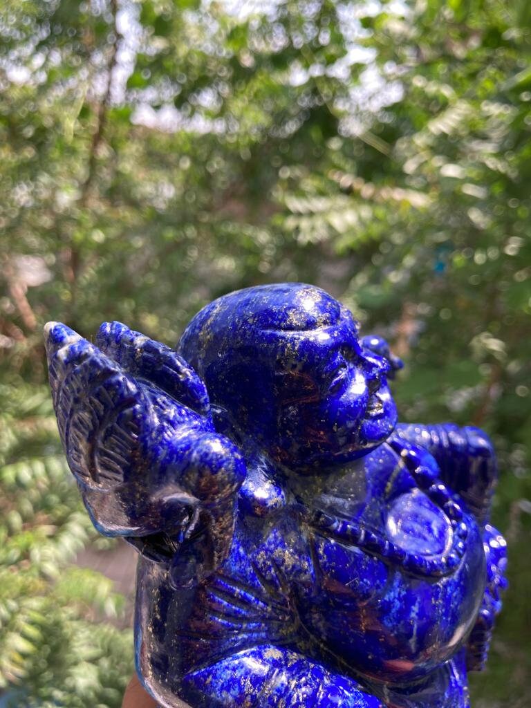 AAA Lapis Lazuli Laughing Buddha Carving Home Decor - Etsy