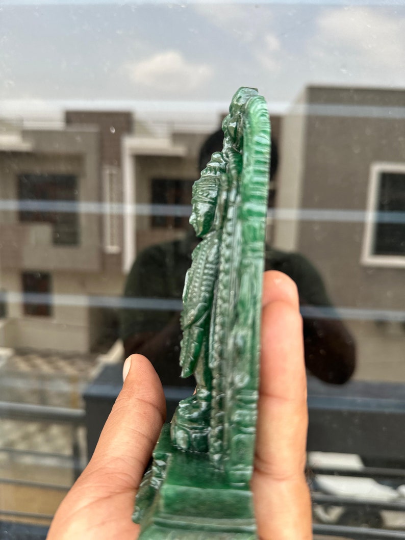 Green Aventurine Tirupati Balaji Statue | Spiritual Healing Decor - Etsy