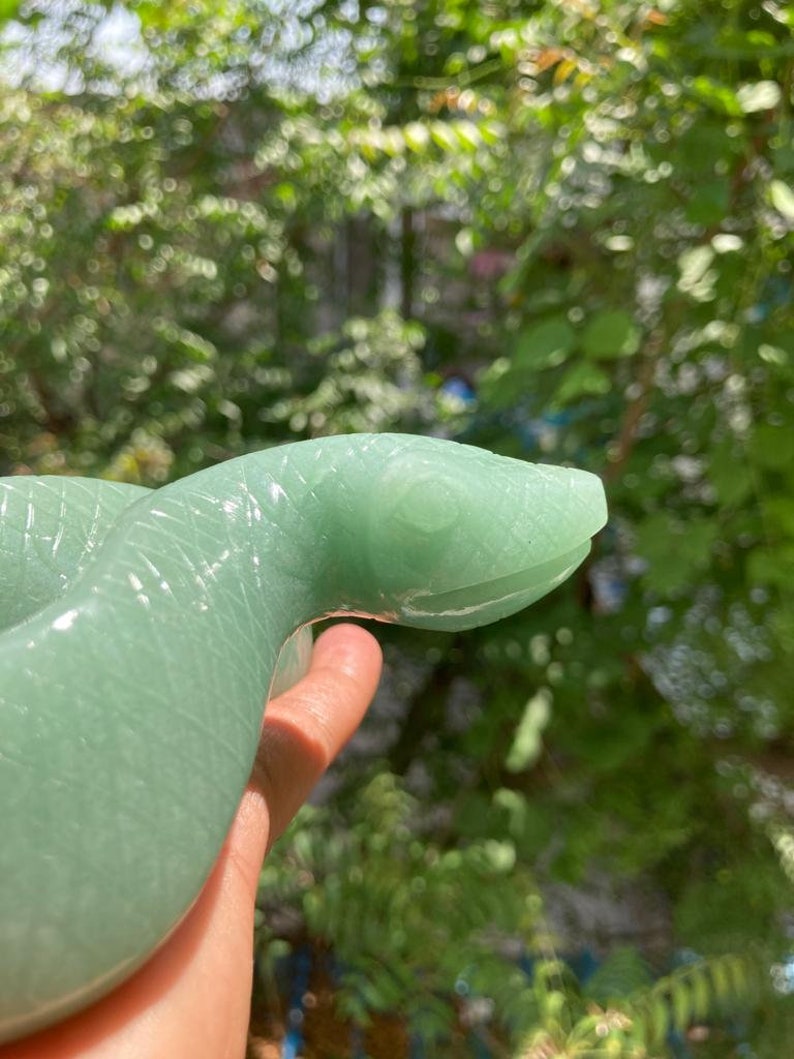 Slithering Jade Cobra Snake Snake Carving Cobra Statue - Etsy
