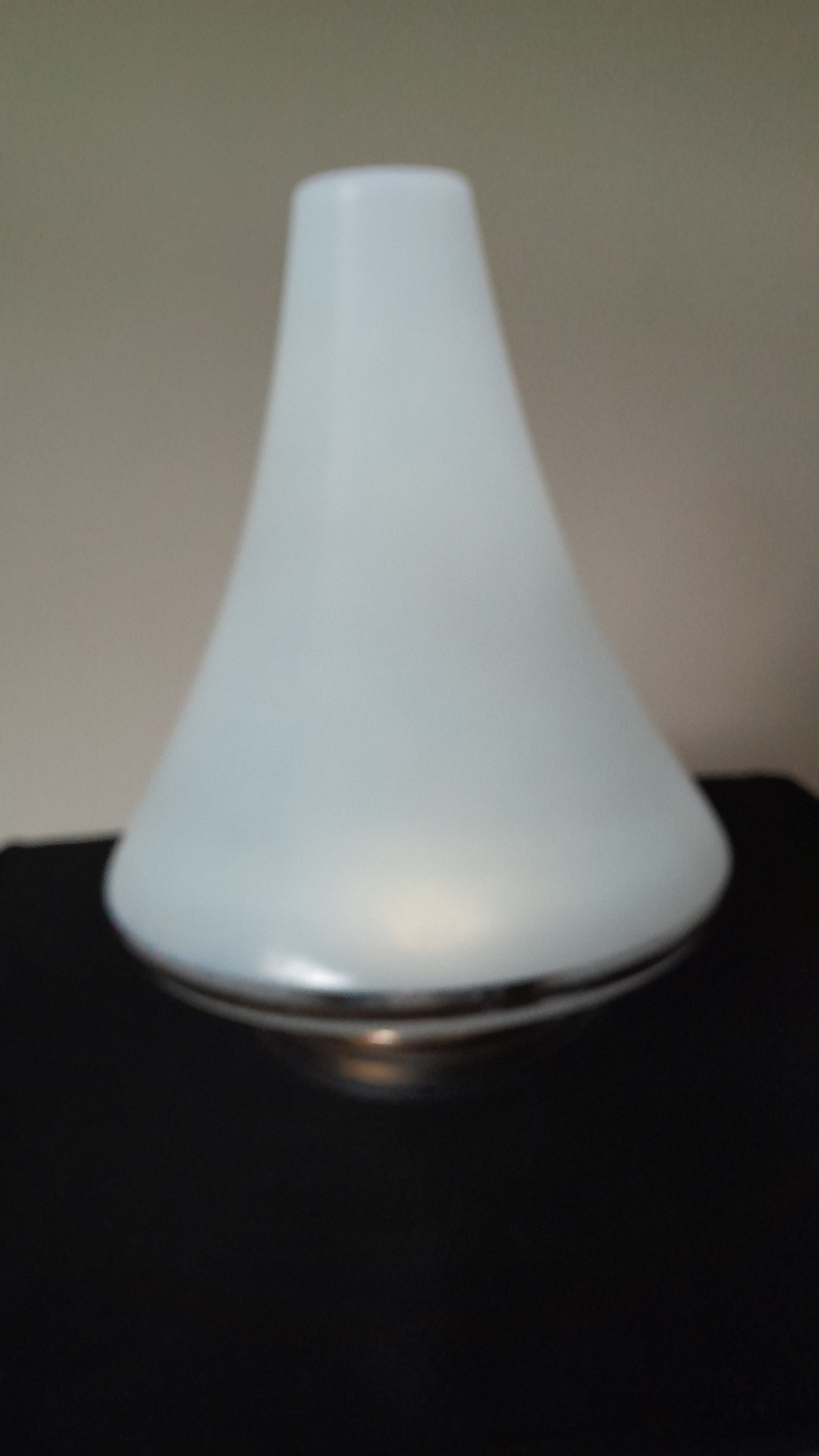 Vintage Opaque Cone Shaped Glass Lamp Shade, Ceiling Pendant. - Etsy