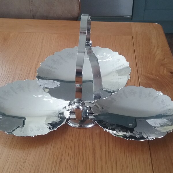 Chrome Cake Stand - Etsy